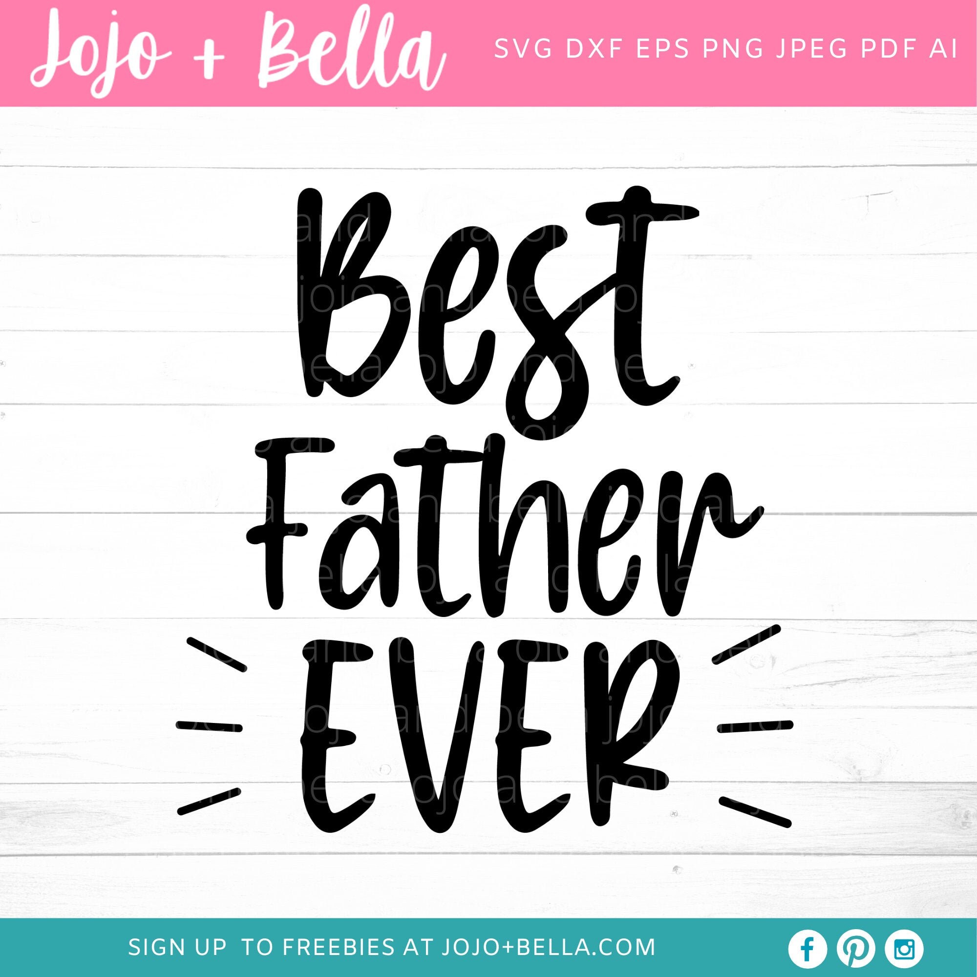 Best Father Ever Dad Svg Father's Day Svg Family Svg | Etsy