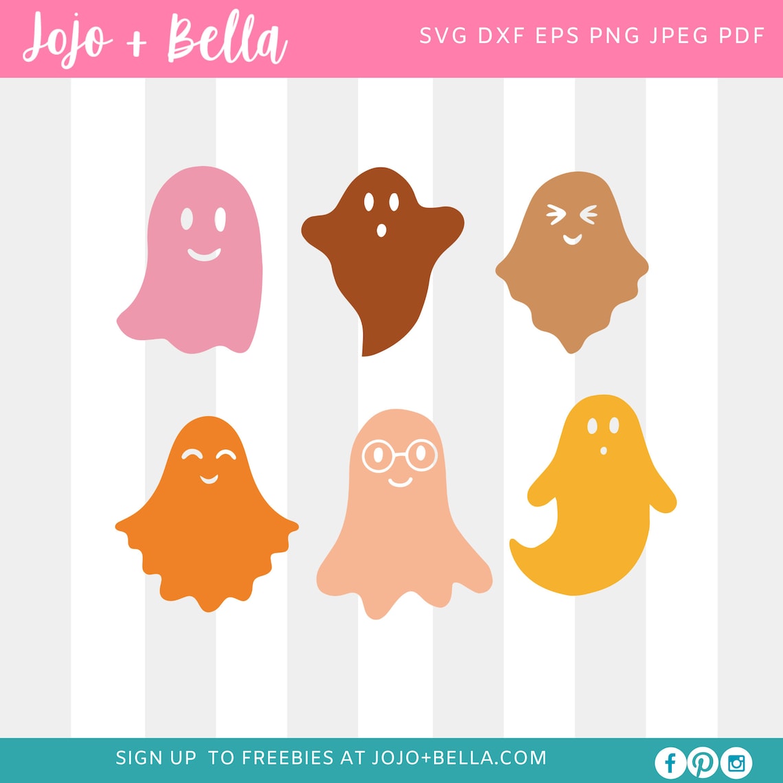 Ghost Svg Svg Bundle Boo Svg Cute Ghost Svg Spooky Svg - Etsy