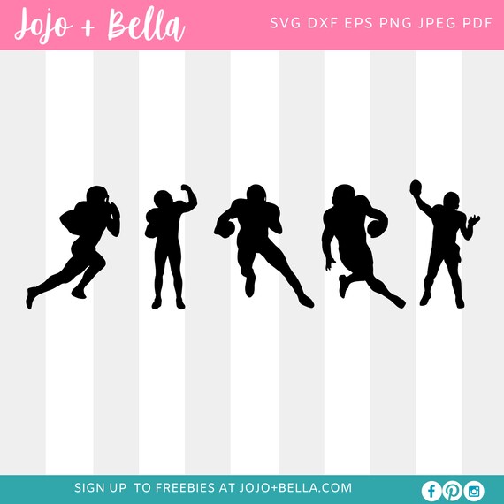 Football Player Svg Football Svg Bundle Football Clipart - Etsy