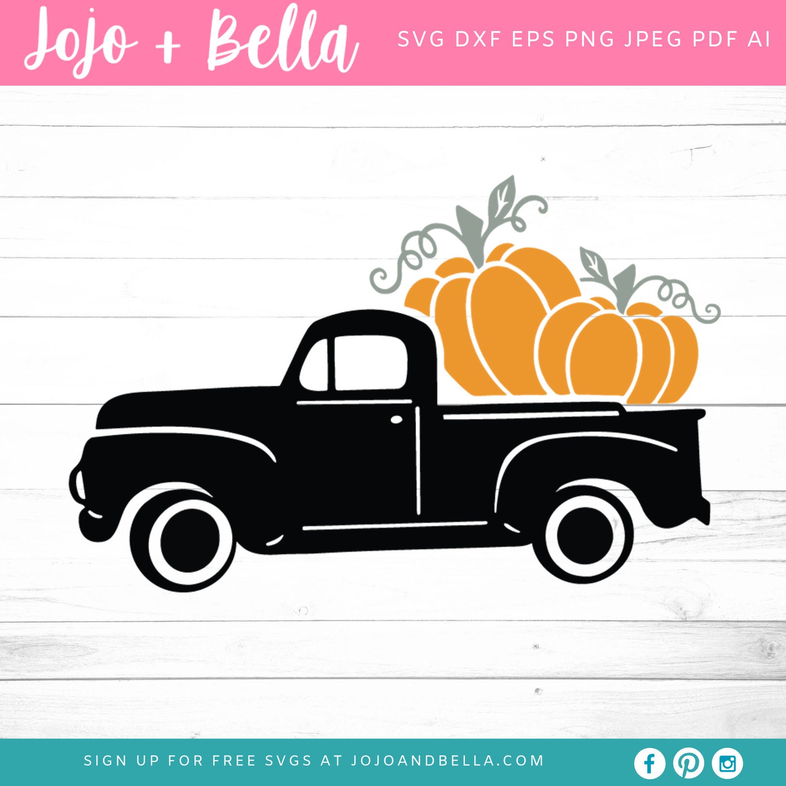 Pumpkin Truck Svg Fall Truck SVG Pumpkin Truck Cut File | Etsy