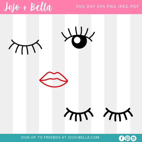 Lashes Svg - Etsy