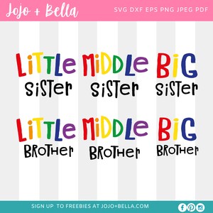 Sister Svg, Big Sister Svg, Sisters Svg, Little Sister Svg, Big Brother ...