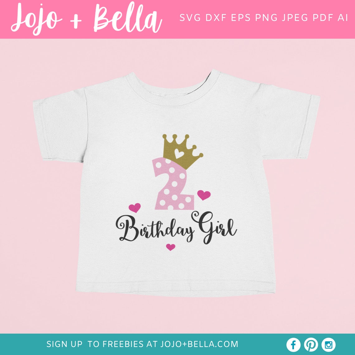 2nd Birthday Svg Second Birthday SVG 2nd Birthday Girl SVG - Etsy