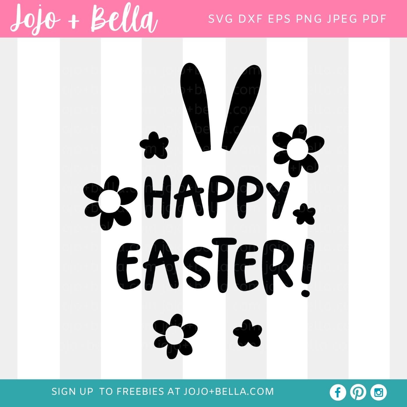 Easter SVG Happy Easter Svg Easter Cut File Easter Bunny - Etsy