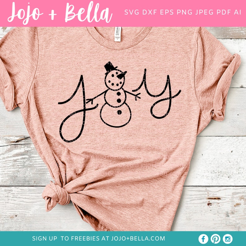 Snowman SVG Joy SVG Christmas Clipart Christmas Svg Merry | Etsy