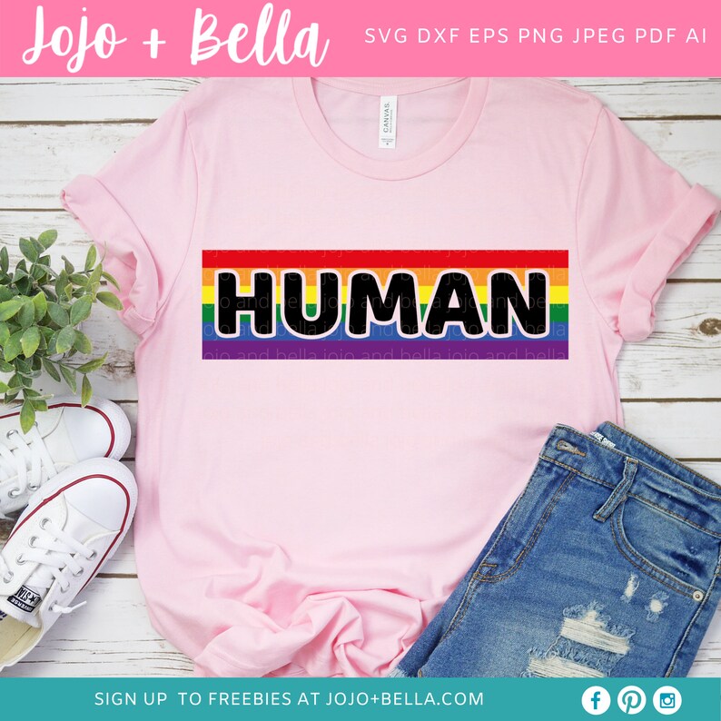 Pride Svg LGBTQ Svg Gay Pride Svg Rainbow Svg Human Svg | Etsy