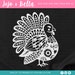 Turkey SVG - Thanksgiving Svg - Mandala Svg - Fall Svg - Thankful Svg ...