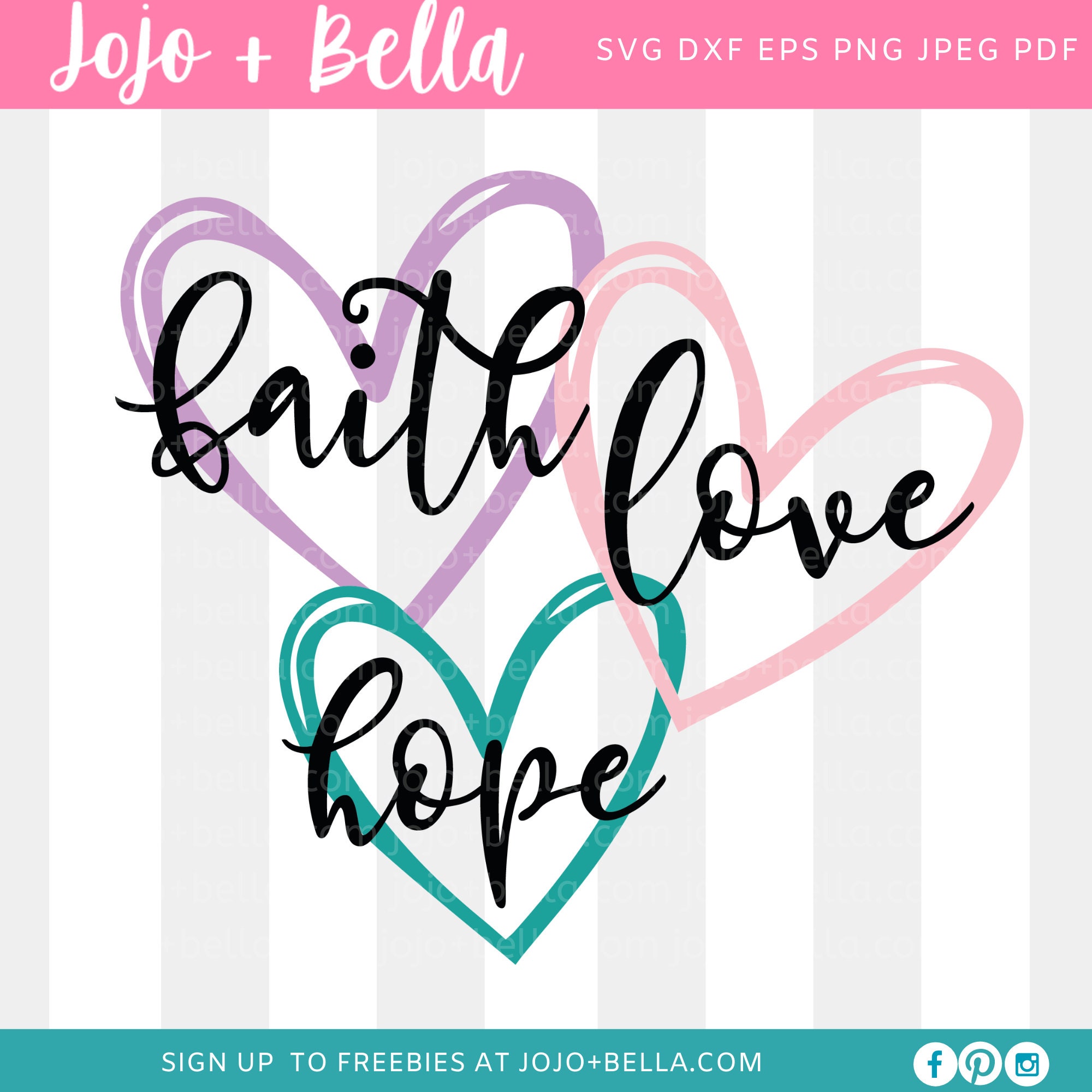 Faith Hope Love Svg Heart Svg Faith Svg Hope Svg Love Svg - Etsy Norway