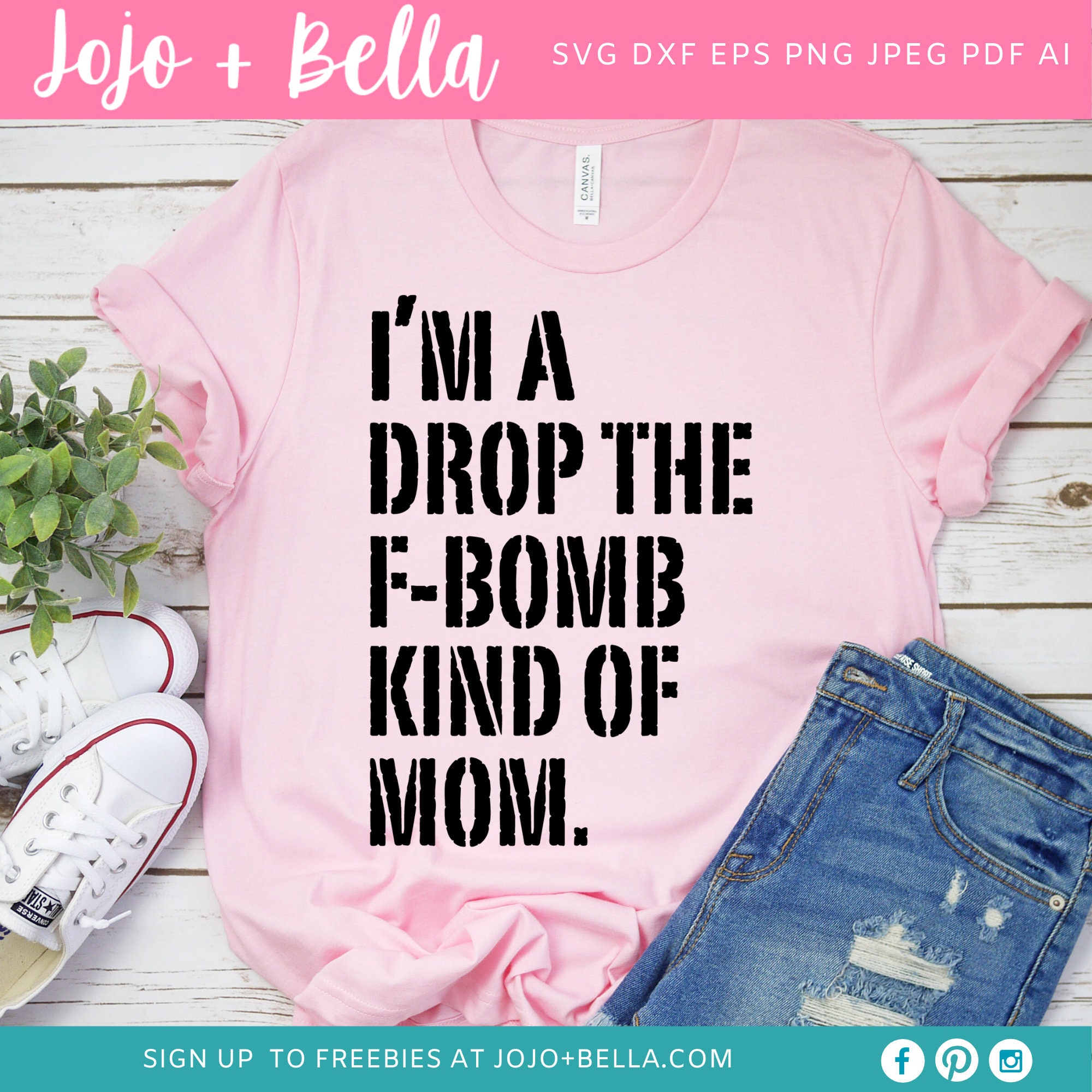 I'm a Drop the F-bomb Kind of Mom Svg F-bomb Mom Svg Mom | Etsy