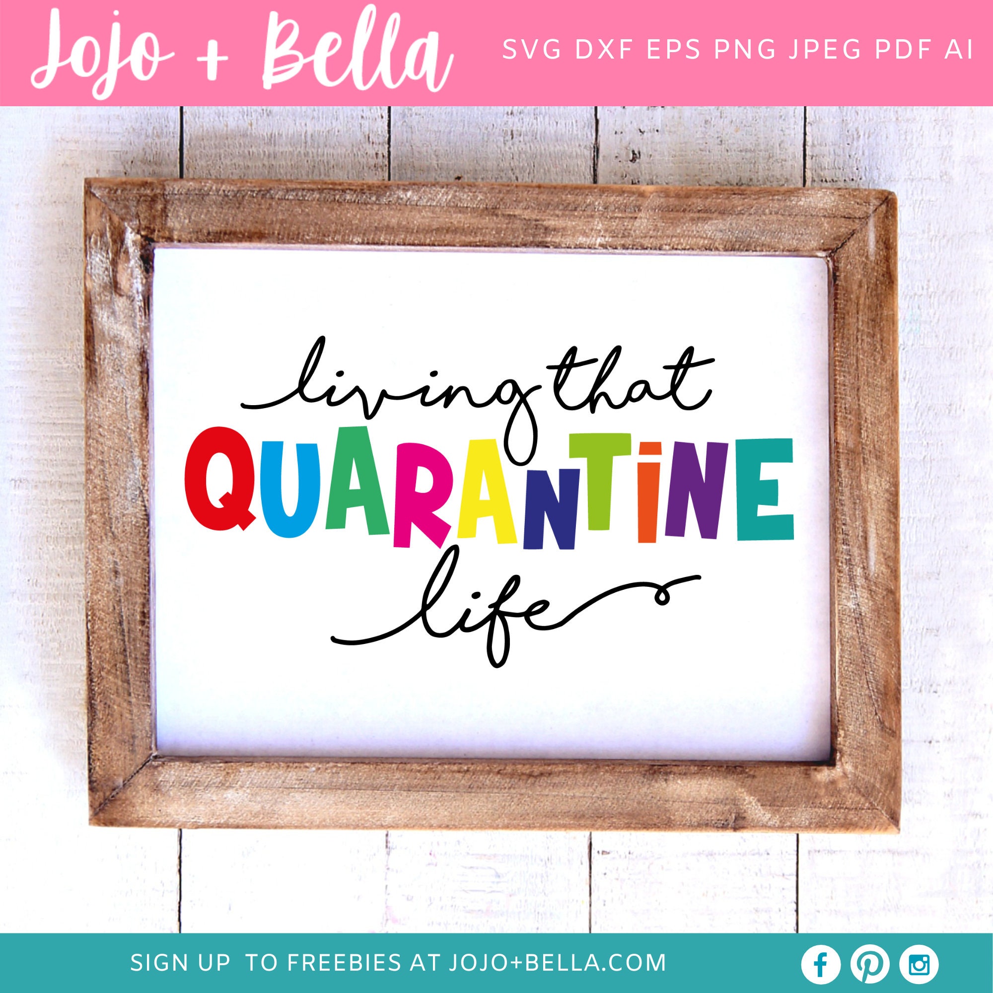 Living That Quarantine Life Svg Quarantine Svg Virus Svg | Etsy