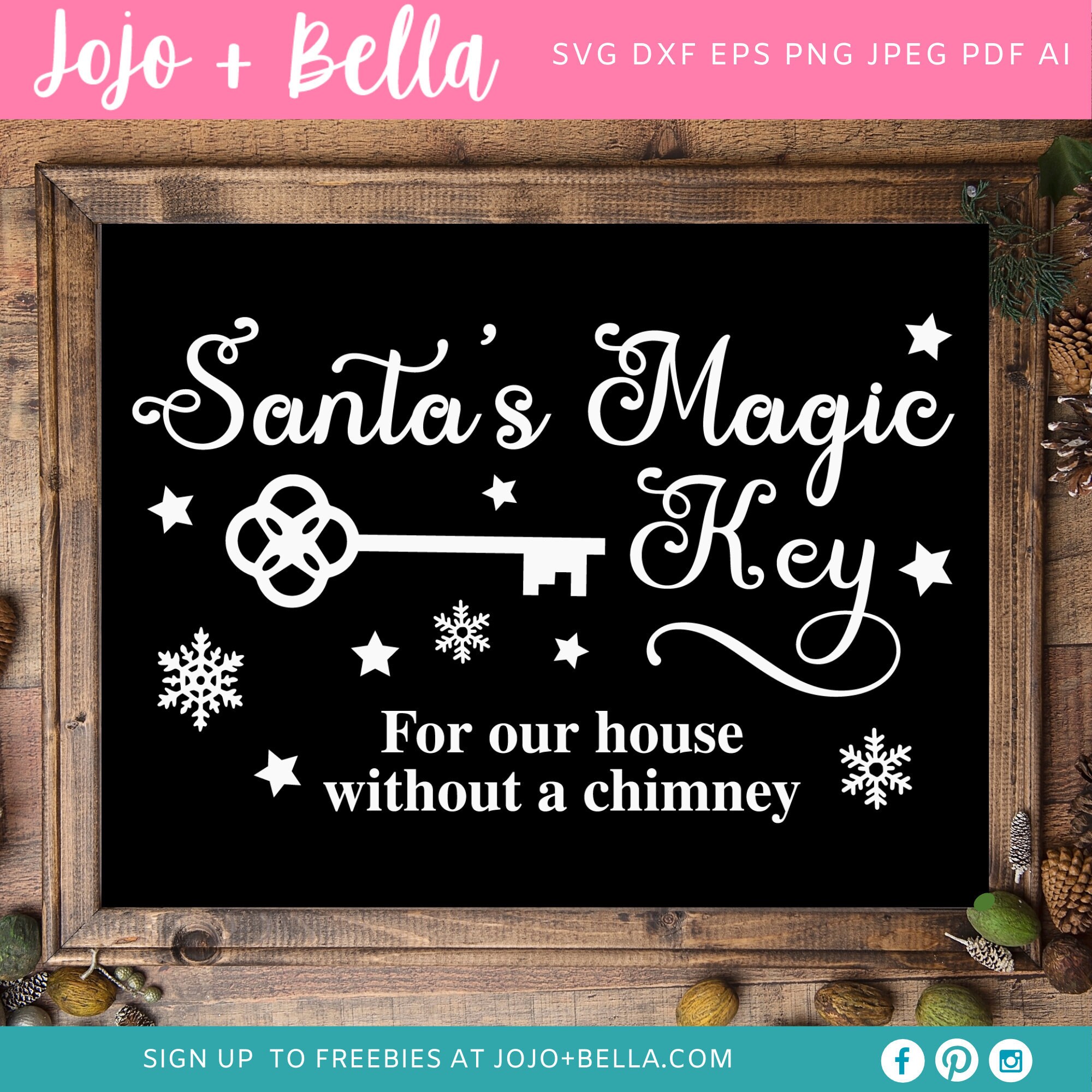 Santa's Magic Key SVG Christmas Svg Santa Sign Svg - Etsy