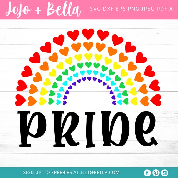 Pride Svg LGBTQ Svg Gay Pride Svg Rainbow Svg Heart - Etsy België