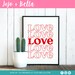 Love Svg, Valentines Svg, Love Stacked Svg, Valentines Day Svg, Love ...