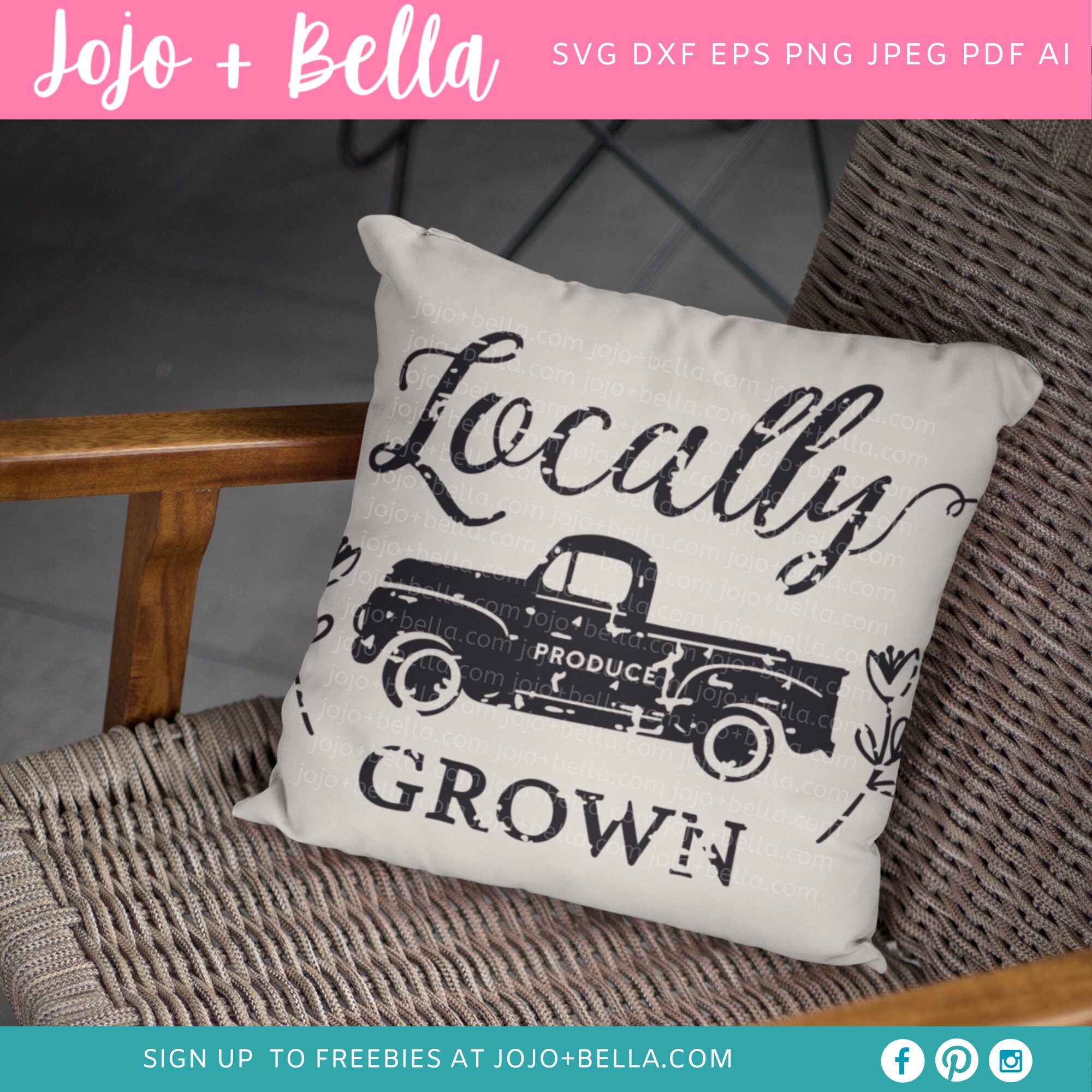 Locally Grown Produce SVG - Farmhouse Svg - Farmhouse Kitchen SVG ...