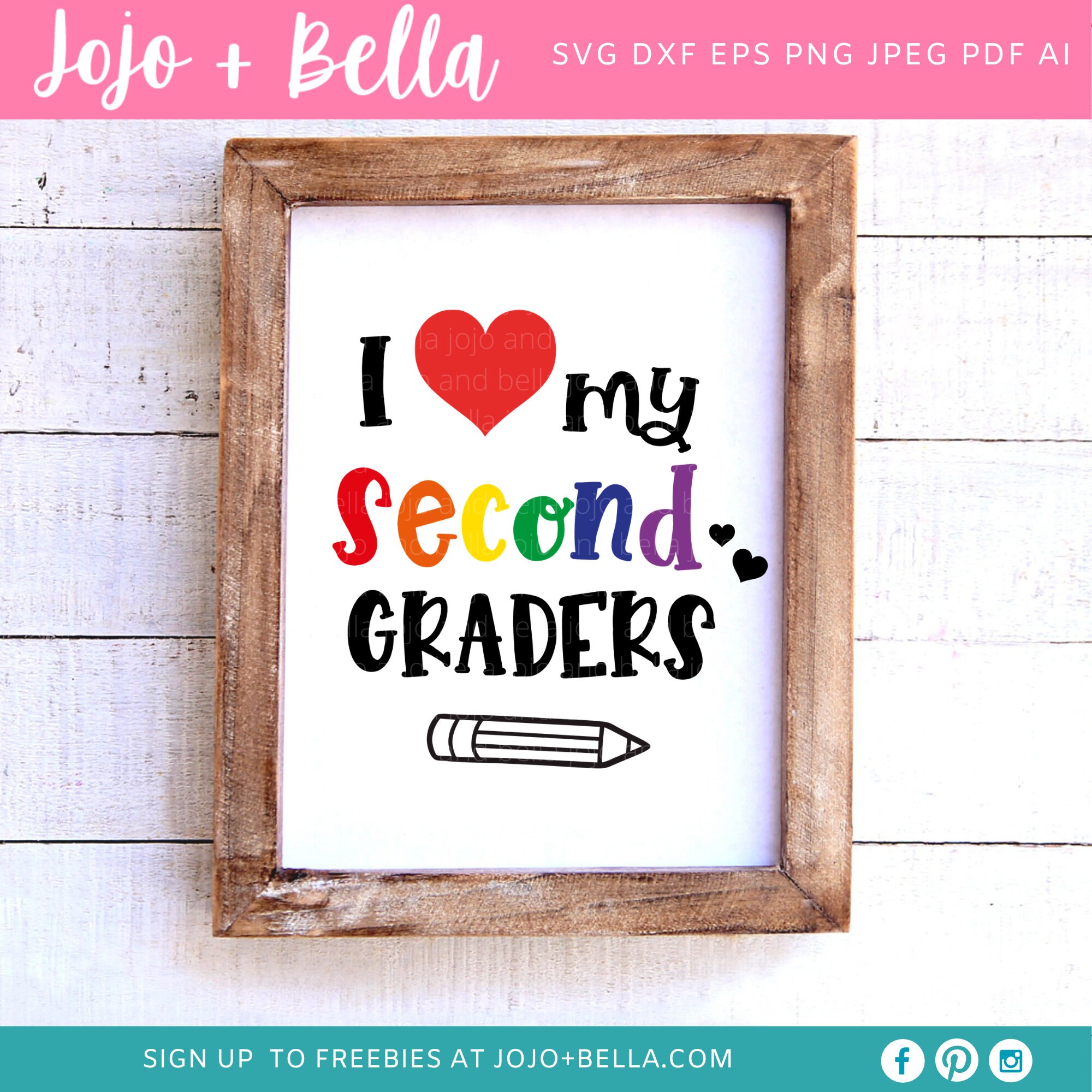 I Love My Second Graders Svg, Back to School Svg, School Svg, Teacher ...