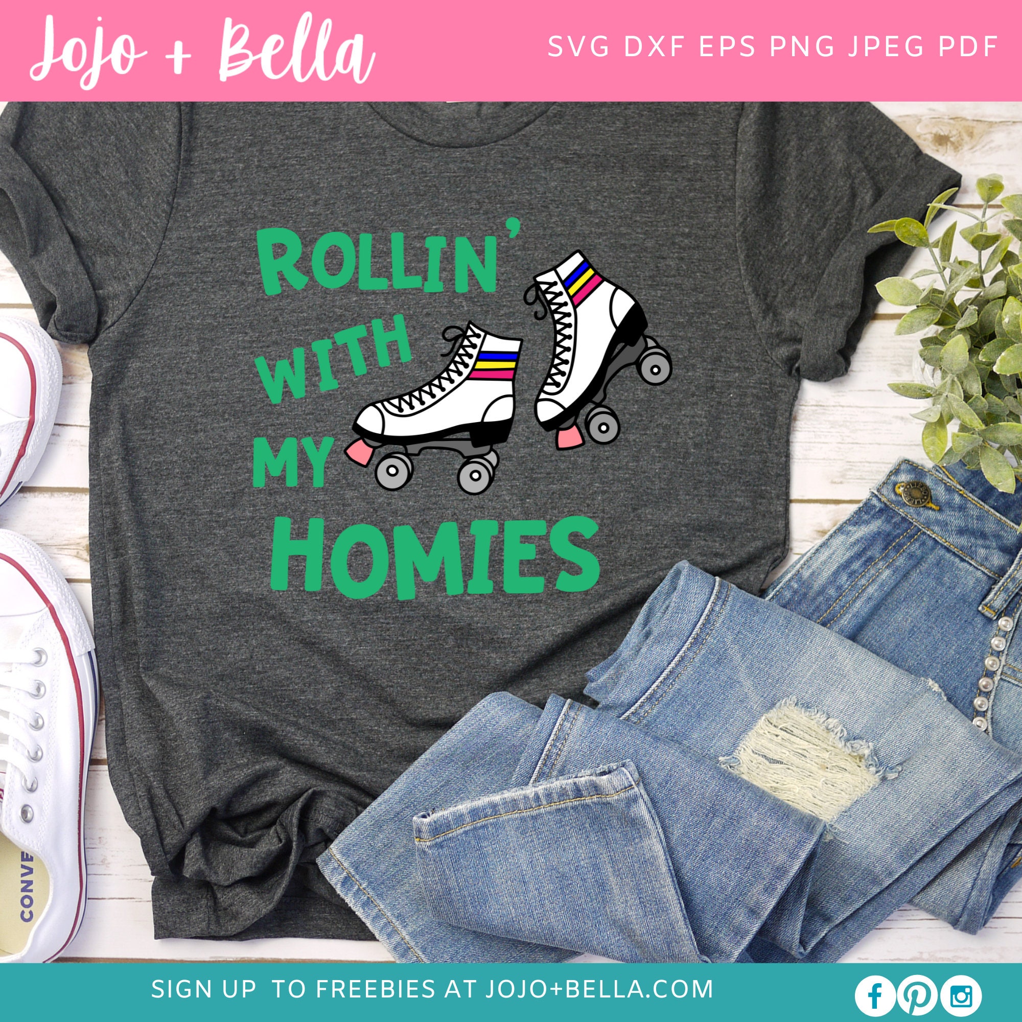 Rollin With My Homies Svg Groovy Svg Roller Skate Svg Skate - Etsy
