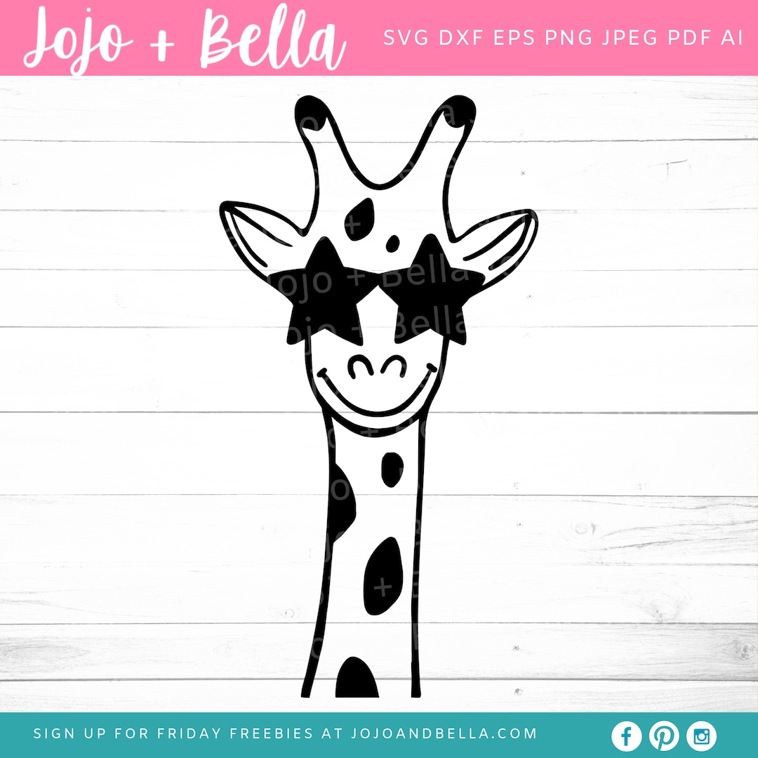 Giraffe Face Svg, Svg Cut Files, Fun Giraffe Svg, Giraffe Cut Files ...