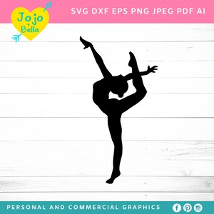 Dance SVG - SVG, Dxf, Eps, Jpeg, Png, Ai, Pdf, Cut File - Gymnast Svg ...