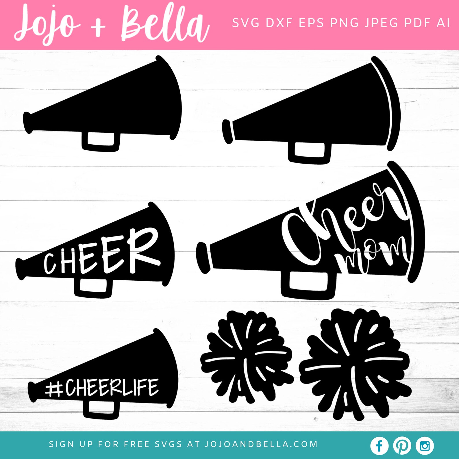 Cheerlife Cut File Bundle, #cheerlife SVG Bundle, Cheer SVG Bundle ...