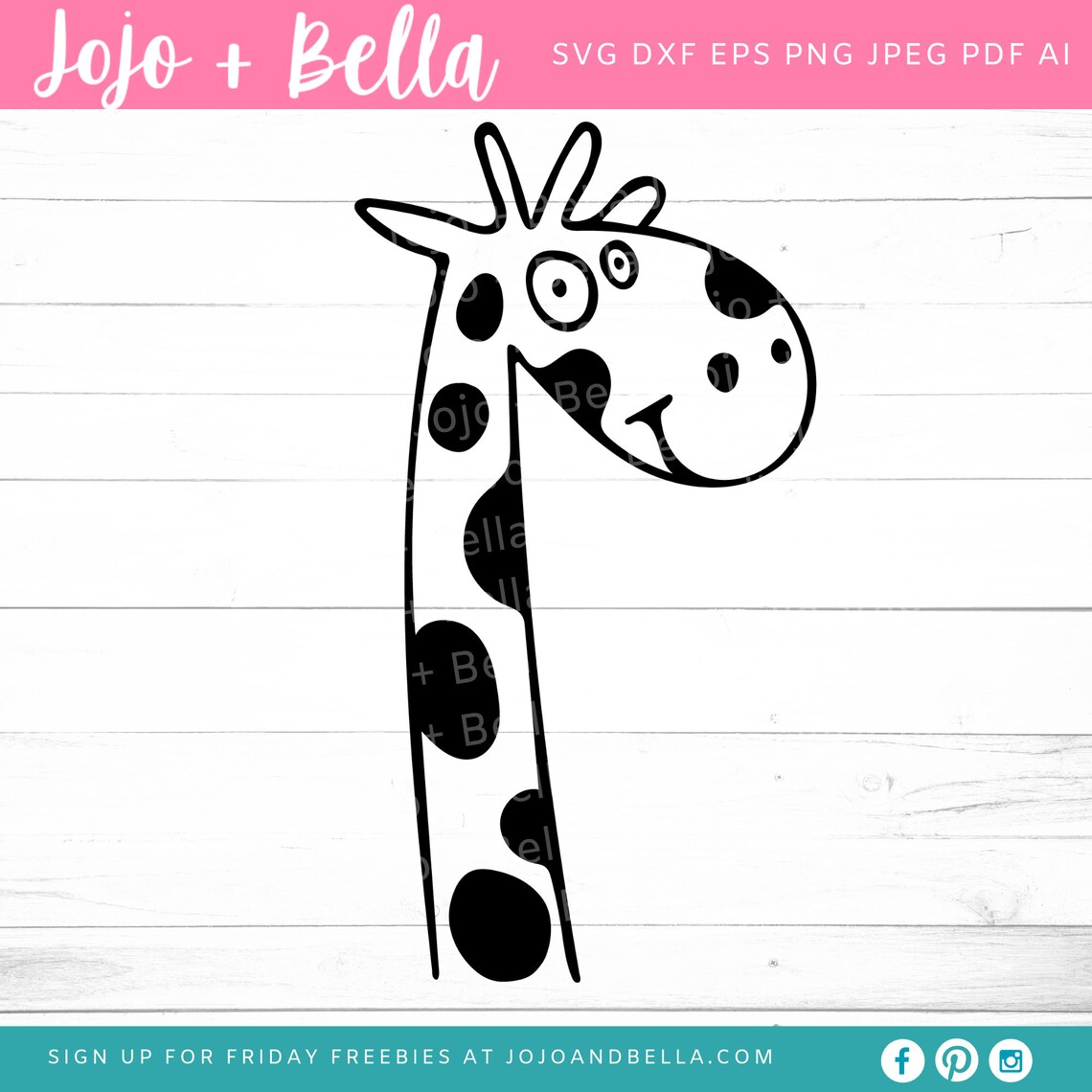 Giraffe SVG - Svg, Dxf, Eps, Jpeg, Png, Ai, Pdf, Cut File - Giraffe ...