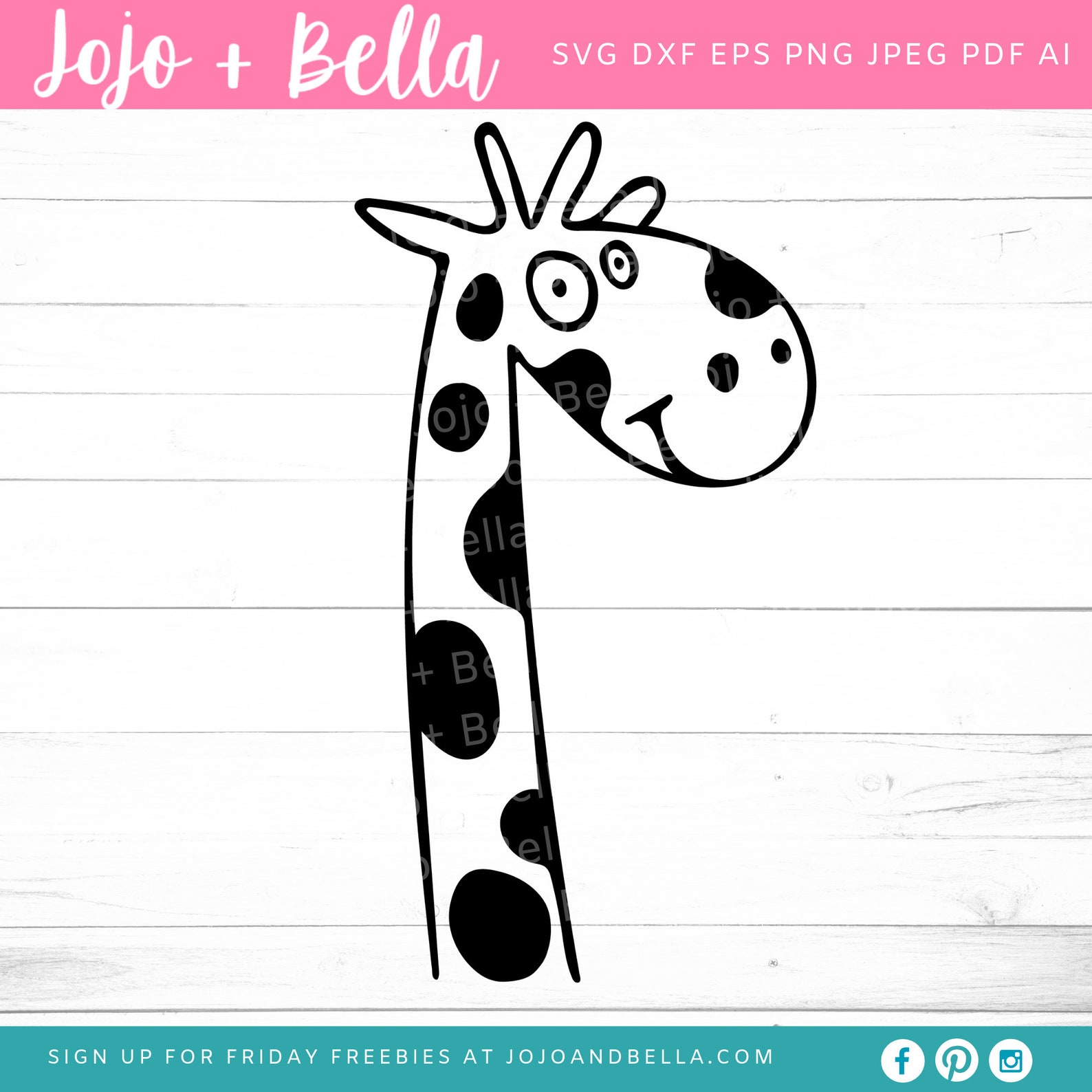 Giraffe SVG Svg Dxf Eps Jpeg Png Ai Pdf Cut File - Etsy