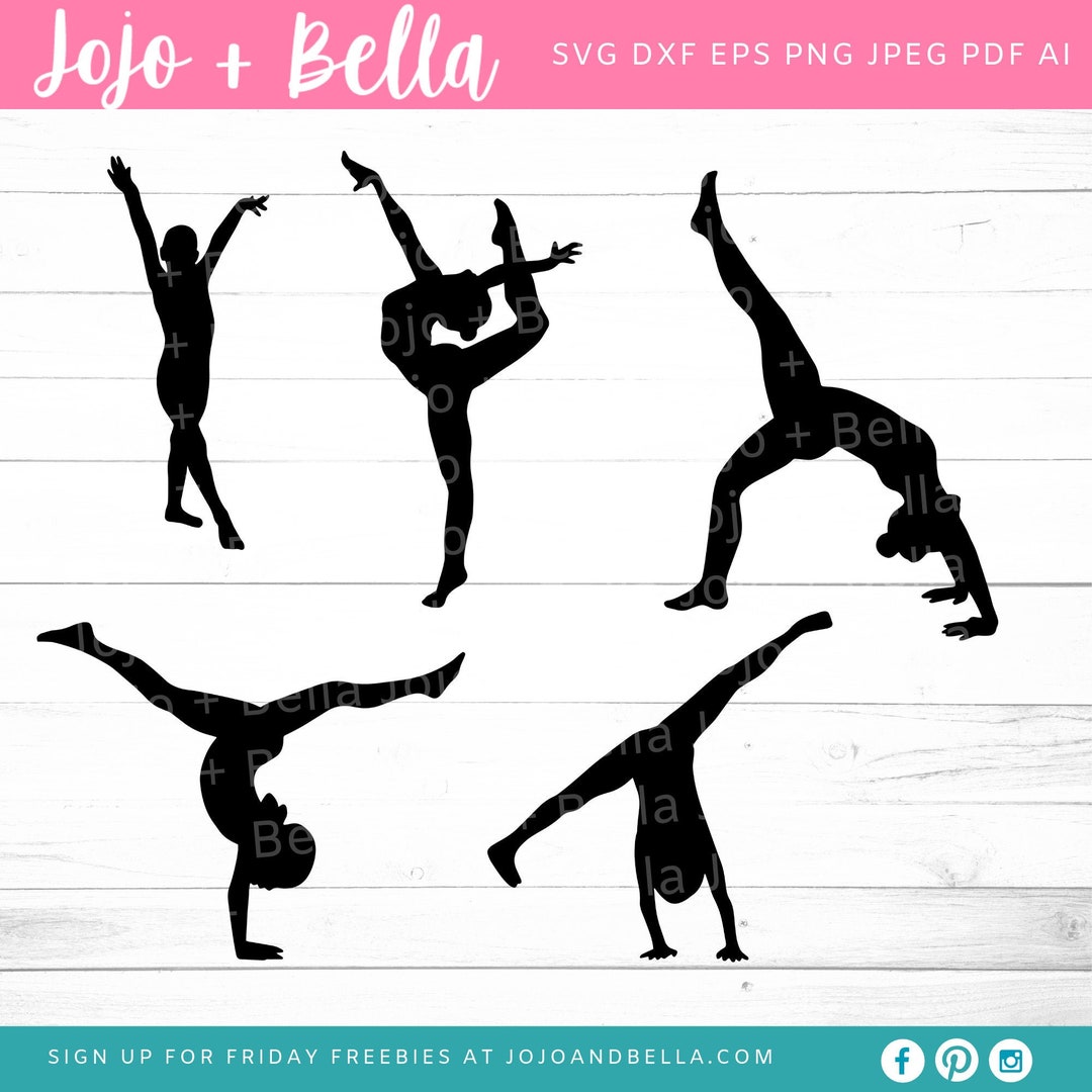 Dance SVG - SVG, Dxf, Eps, Jpeg, Png, Ai, Pdf, Cut File - Gymnast Svg ...