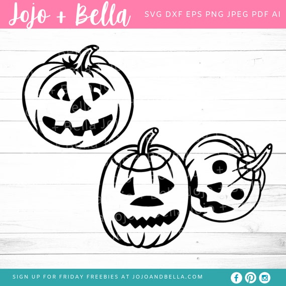 Pumpkins SVG SVG Dxf Eps Jpeg Png Ai Pdf Cut File | Etsy