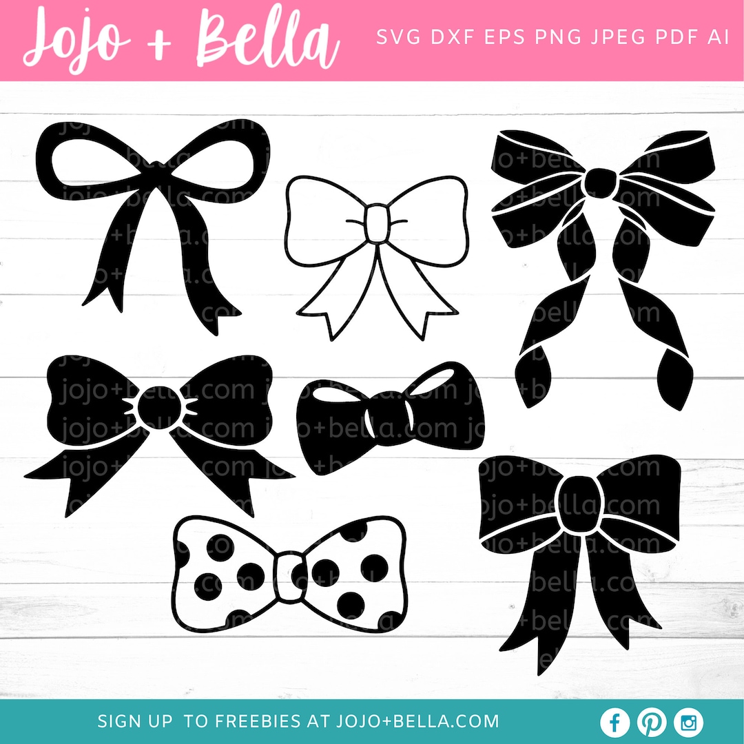 Bow Tie Svg, Bow SVG File, Bow Vector,bow Clipart, Bow Svg Bundle ...