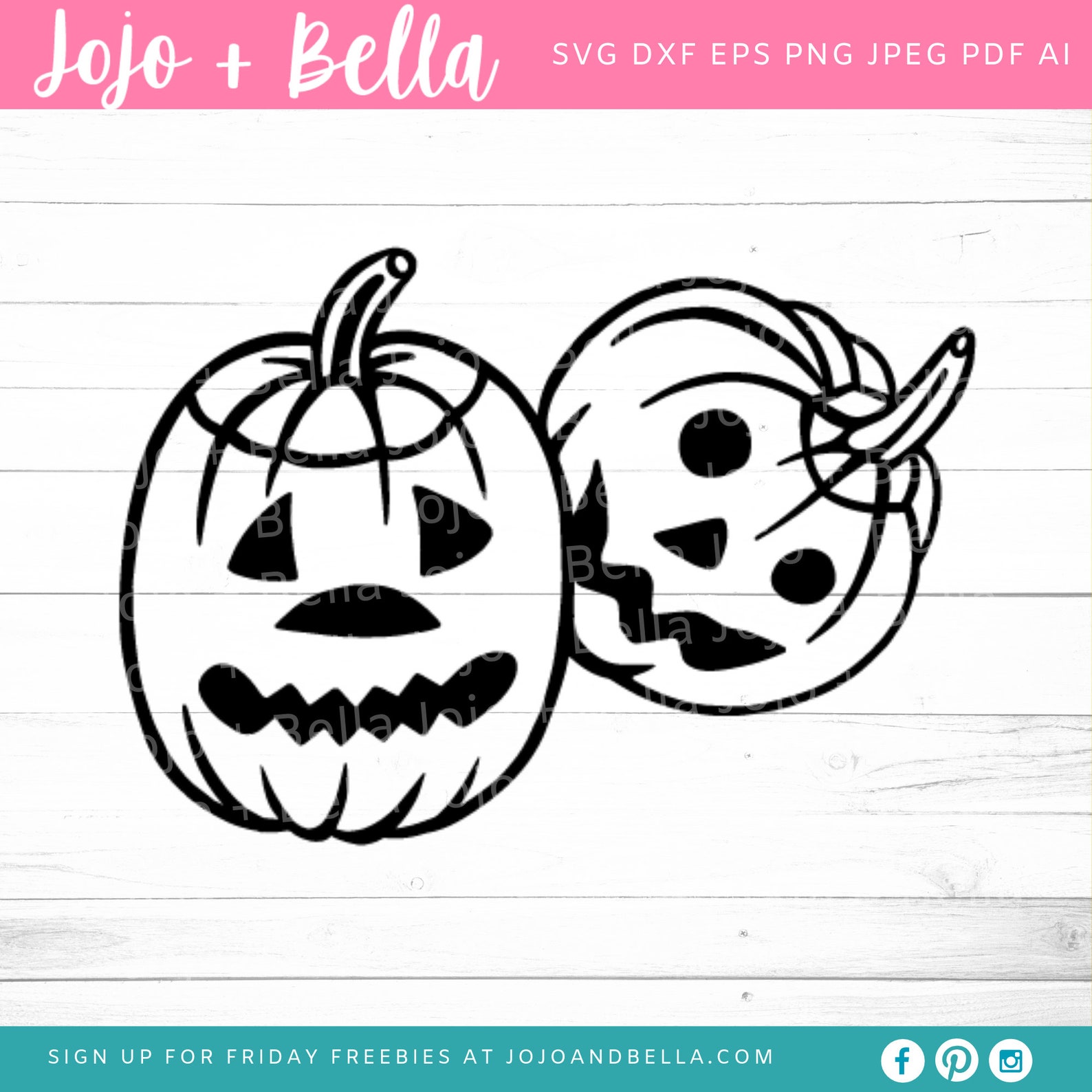 Pumpkins SVG SVG Dxf Eps Jpeg Png Ai Pdf Cut File | Etsy