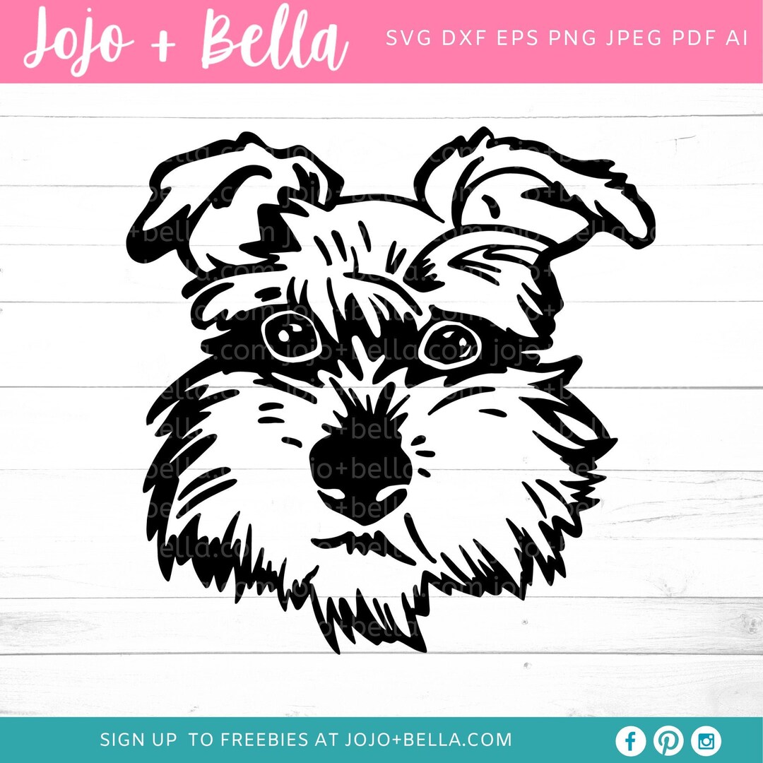 Terrier SVG - Dog Svg, Cute Terrier Svg, Cute Dog SVG, Dog Head Svg ...