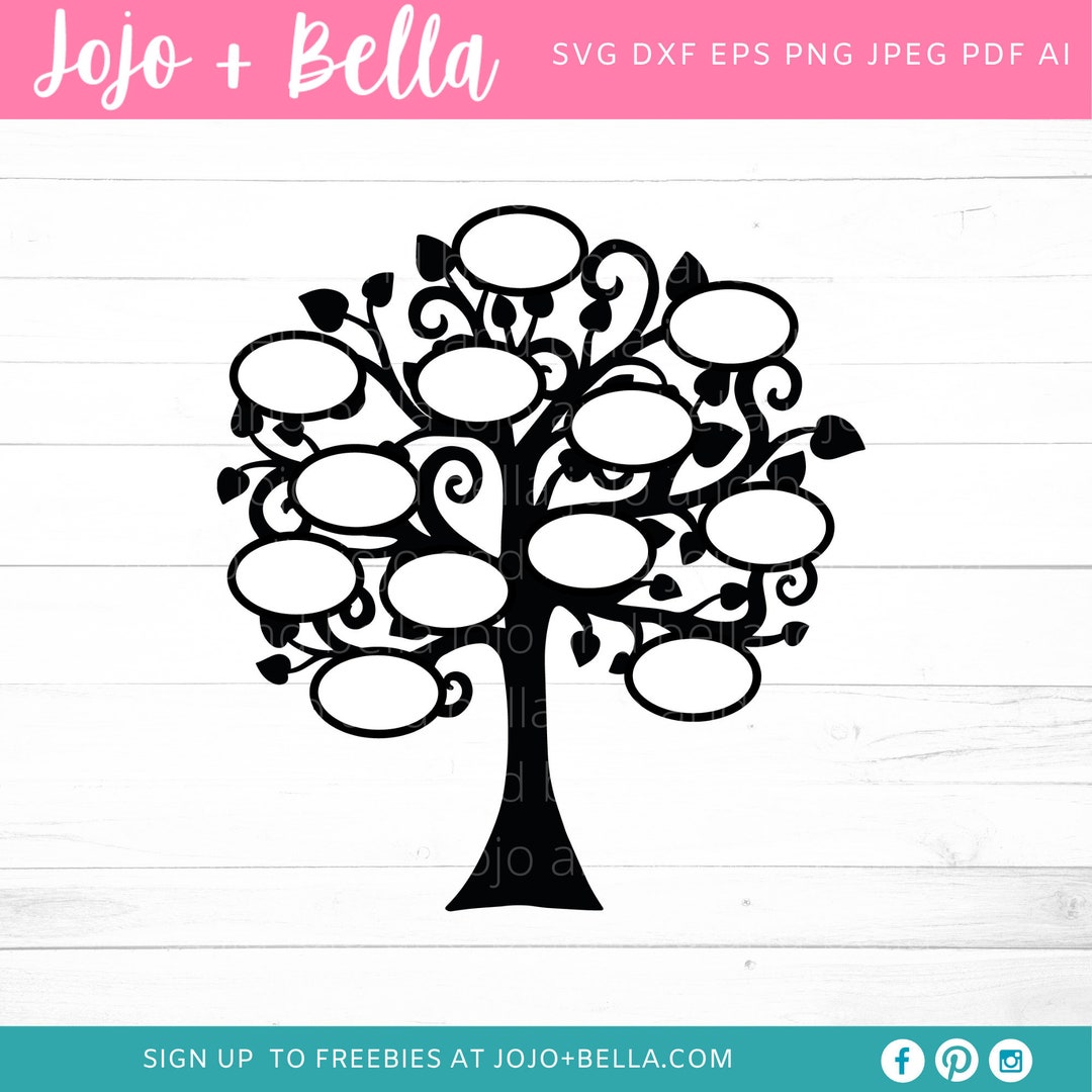Family Tree Svg, Tree Svg, Family Svg, Svg, Family Reunion Svg, Family ...