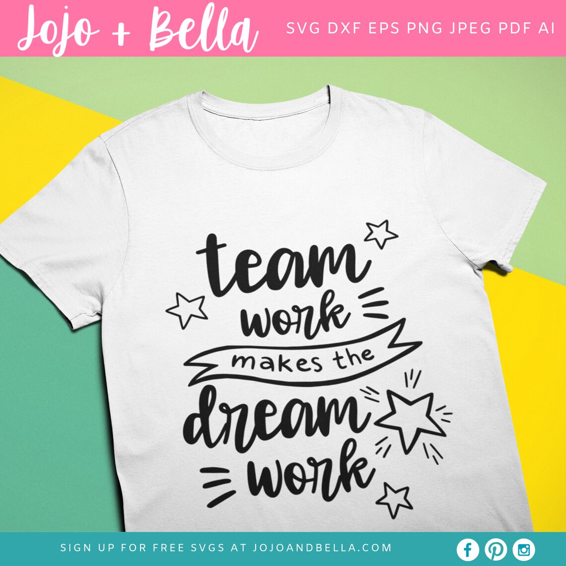 Team Work Makes the Dream Work SVG Office Svg Team Svg | Etsy