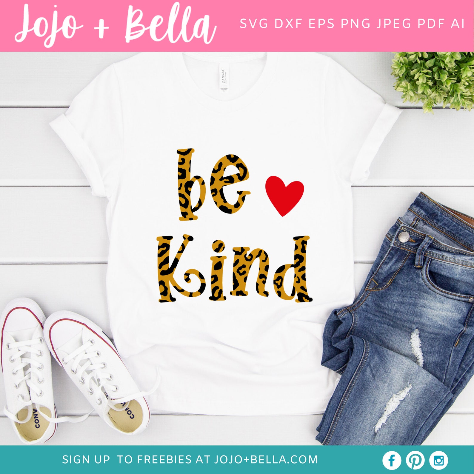 Be Kind Leopard Print Svg, Be Kind Svg, Leopard Print Svg, Kindness Svg ...