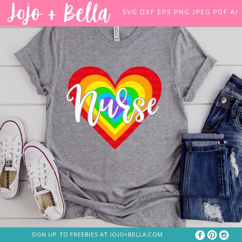 Nurse Svg Rainbow Svg Nurse Rainbow Svg Essential Worker - Etsy