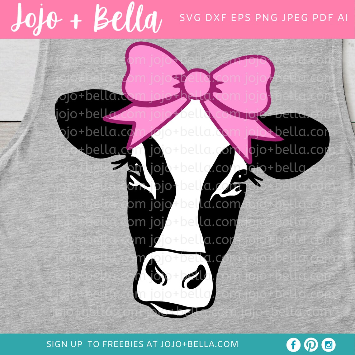 Heifer Bow SVG Svg Dxf Eps Jpeg Png Ai Pdf Heifer - Etsy