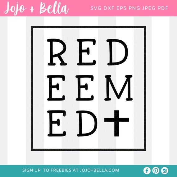 Redeemed Svg Faith Svg Christ Svg Cross Svg Jesus Svg | Etsy UK