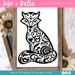 Mandala Fox SVG - Zentangle Svg - Mandala Svg - Fox Svg File - Tribal ...