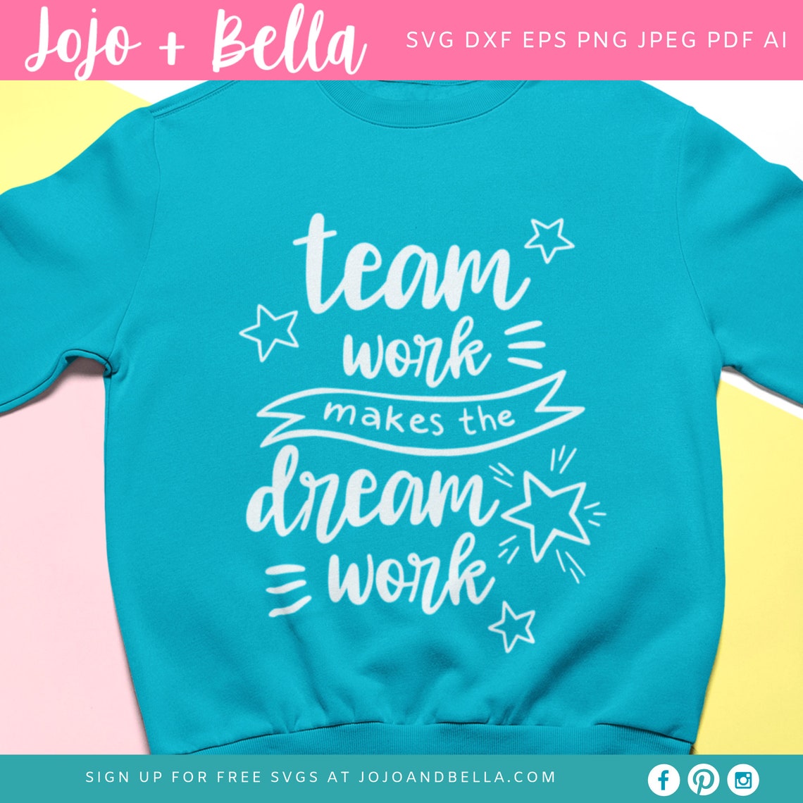 Team Work Makes the Dream Work SVG Office Svg Team Svg | Etsy