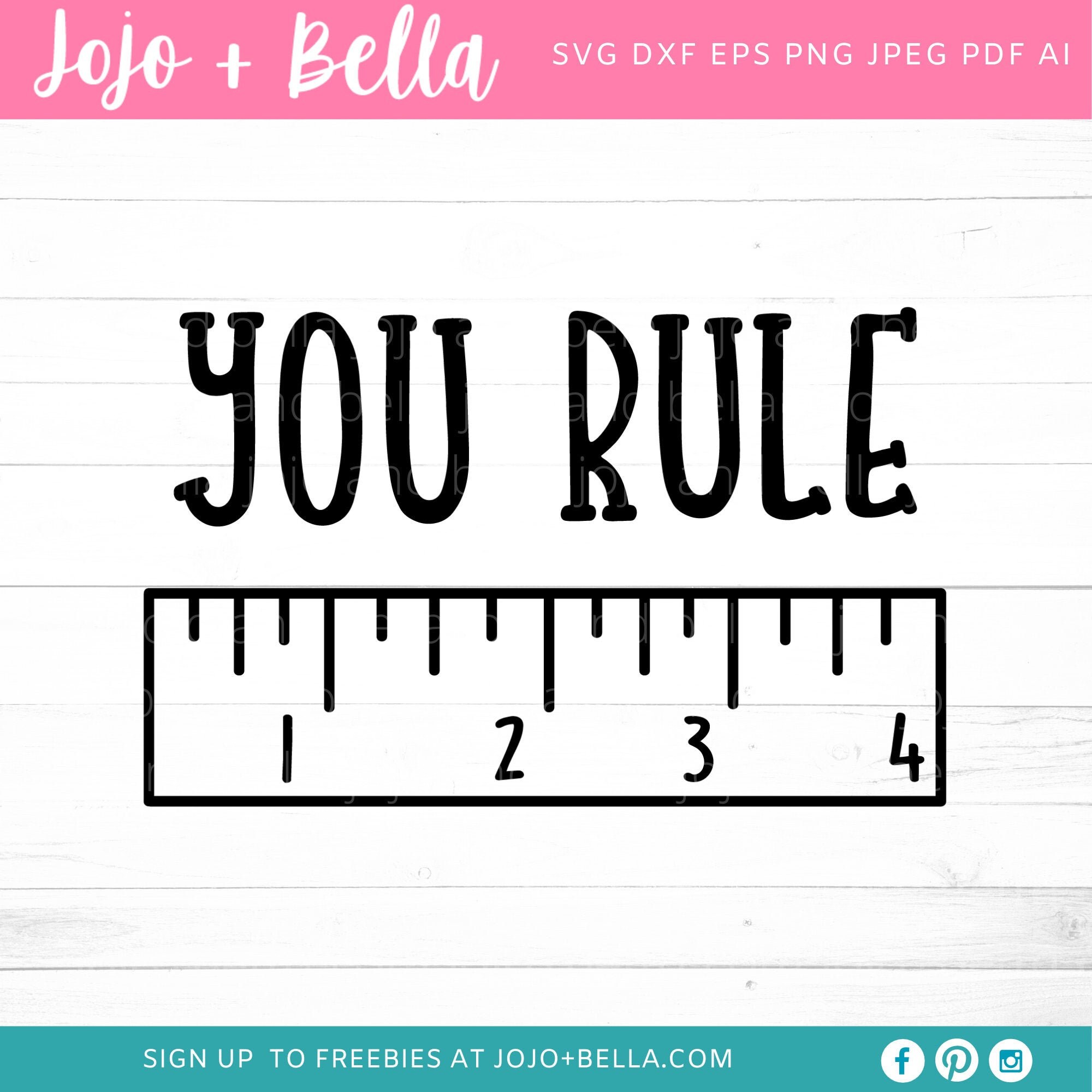 You Rule Svg Teacher Svg School svg Back to School Svg | Etsy