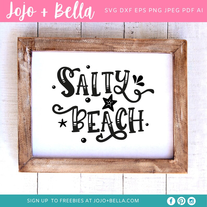 Salty Beach Svg Summer SVG Beach Svg beachlife Svg Sun - Etsy