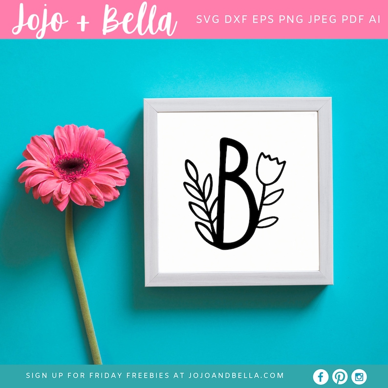 Flower Font SVG, Dxf, Eps, Jpeg, Png, Ai, Pdf, Flower Font Hand Drawn ...