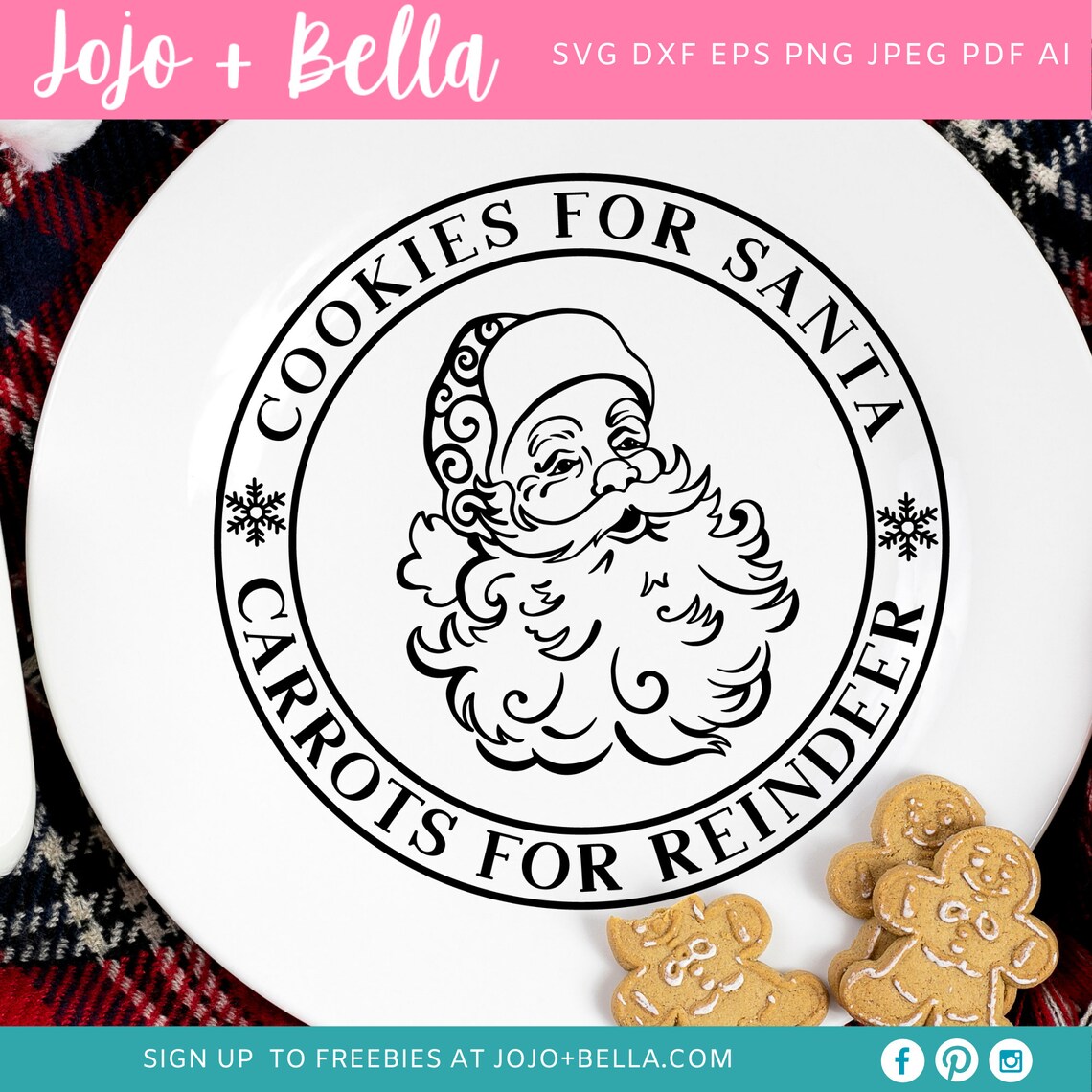 Cookies for Santa SVG, Christmas Svg, Christmas Plate Svg, Santa Cookie ...