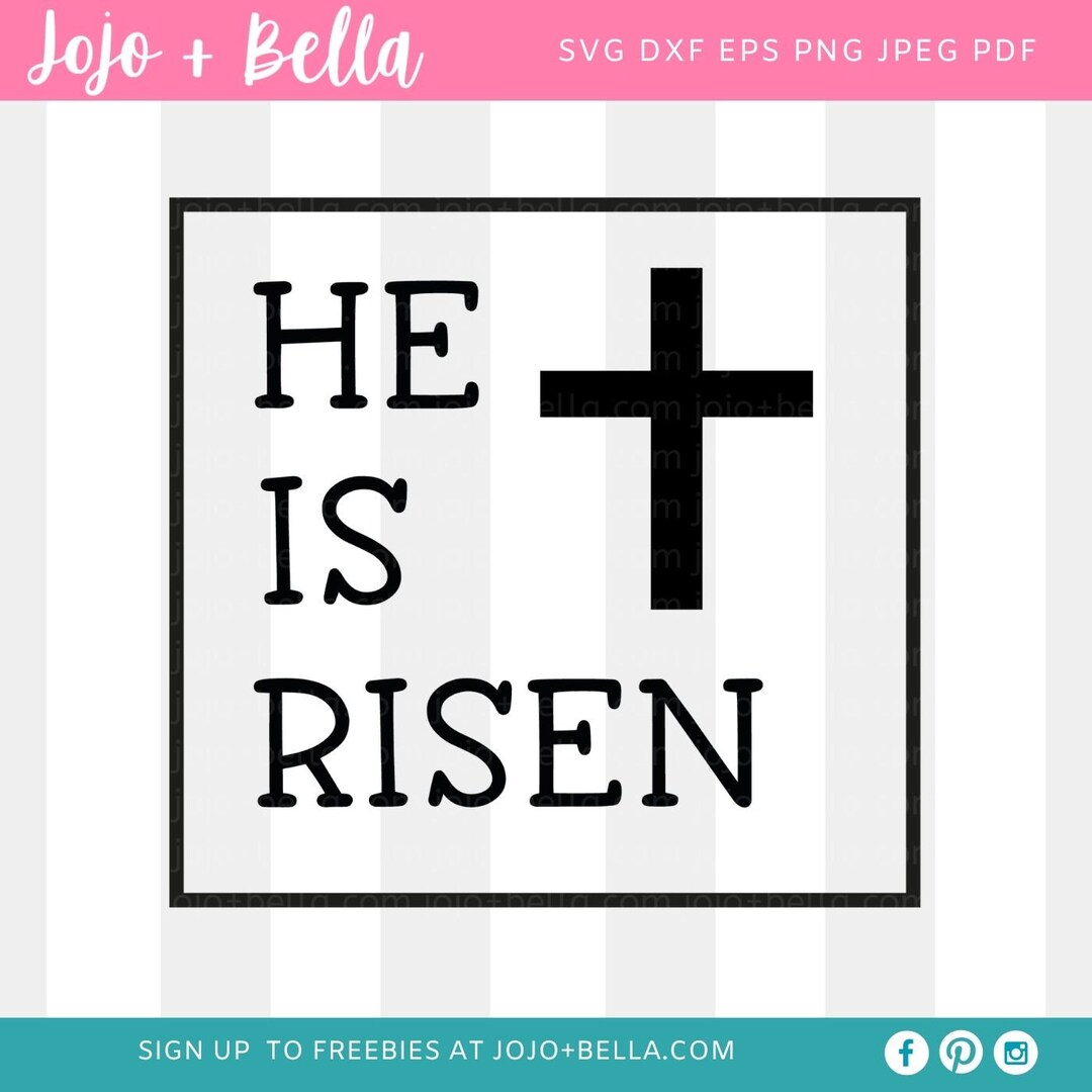He is Risen Svg, Faith Svg, Christ Svg, Cross Svg, Jesus Svg, Christian ...