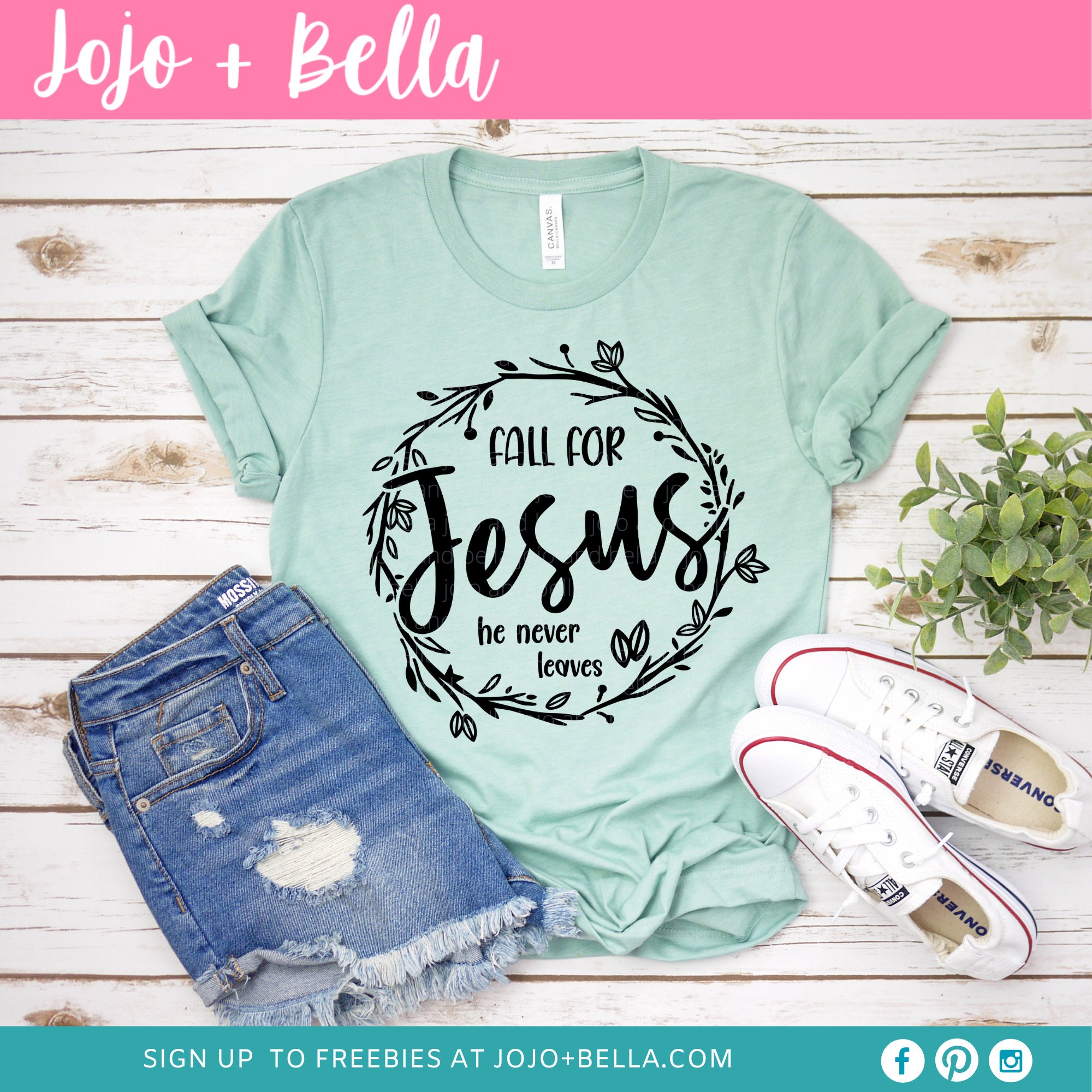 Fall for Jesus He Never Leaves You Svg Fall Svg Jesus Svg - Etsy