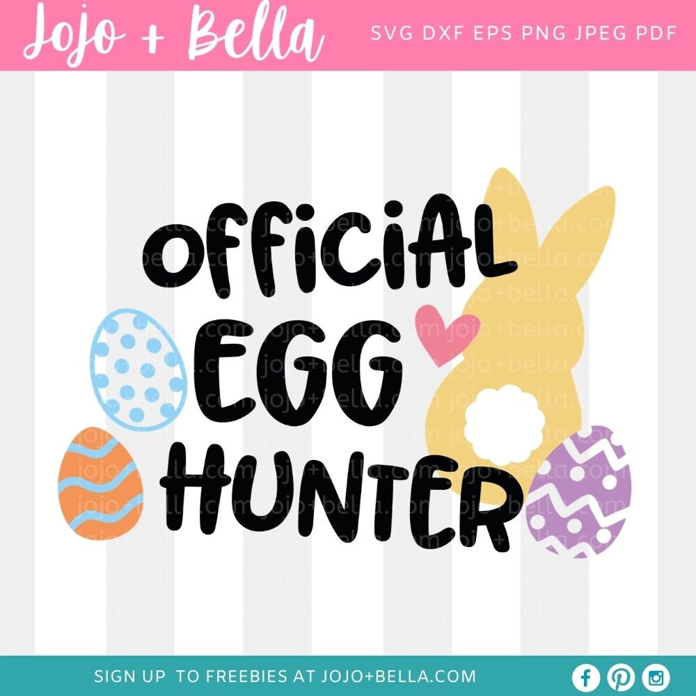 Easter Svg, Official Egg Hunter Svg, Egg Hunt SVG, Easter Egg Cut File ...