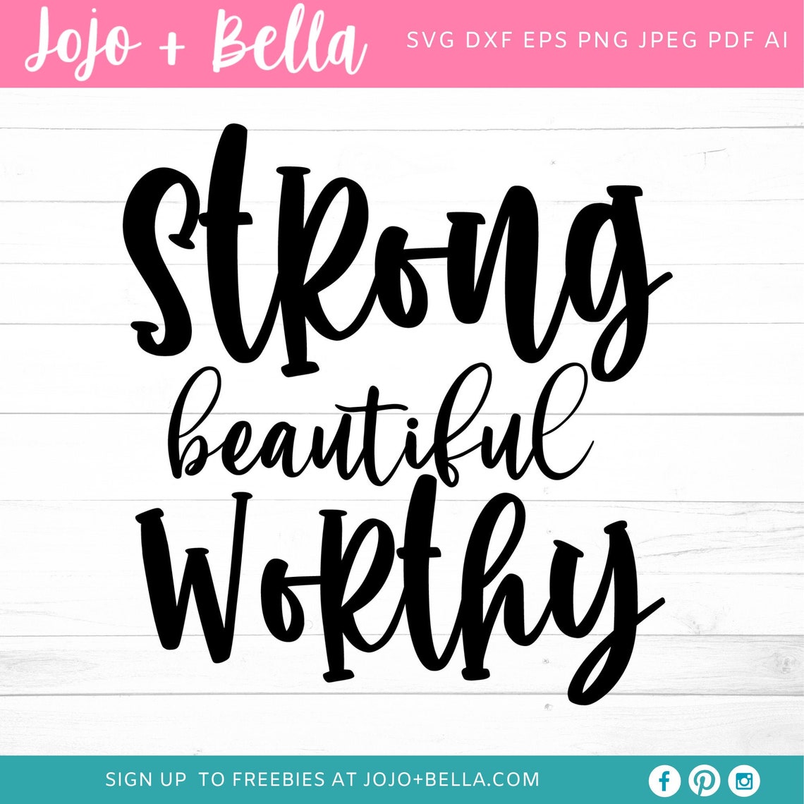 Strong Beautiful Worthy Svg, Beautiful Svg, Strong Svg, Worthy Svg, Mom ...