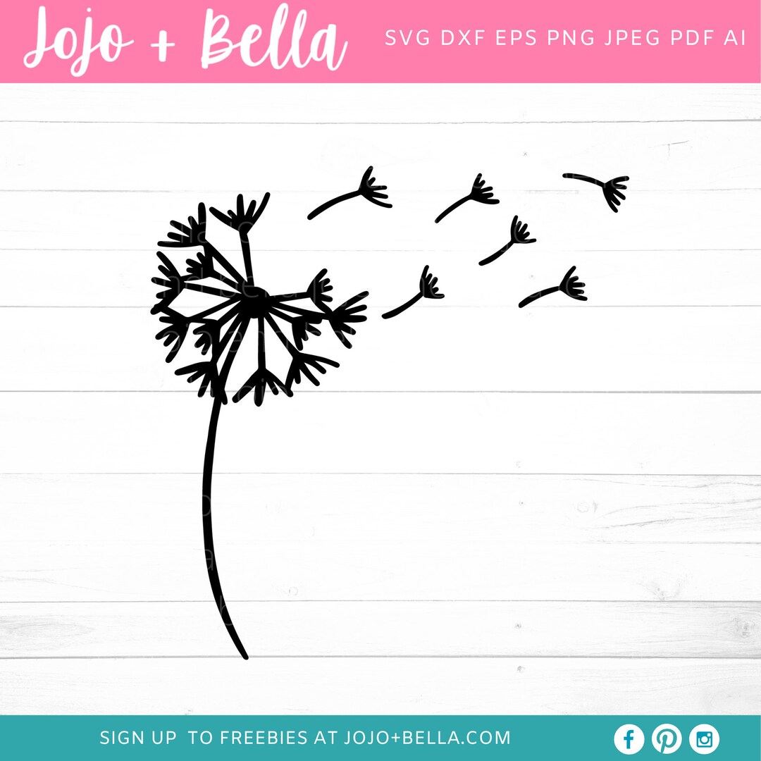 Dandelion Svg, Dandelion Png, Dandelion Cut File, Dandelion Dxf, Svg ...