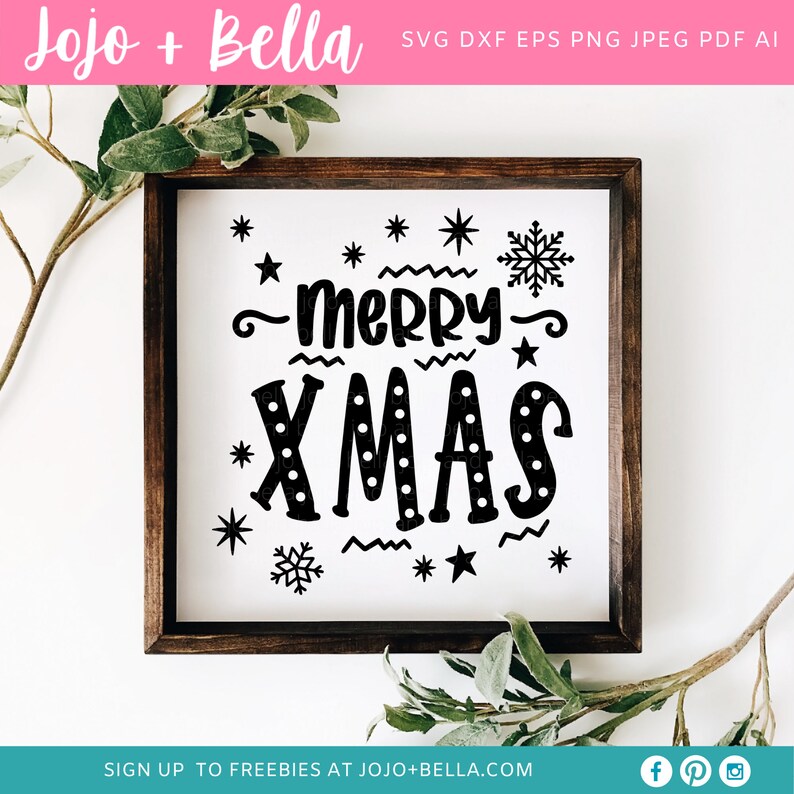Merry Xmas SVG Merry Christmas Svg Christmas Svg Christmas | Etsy
