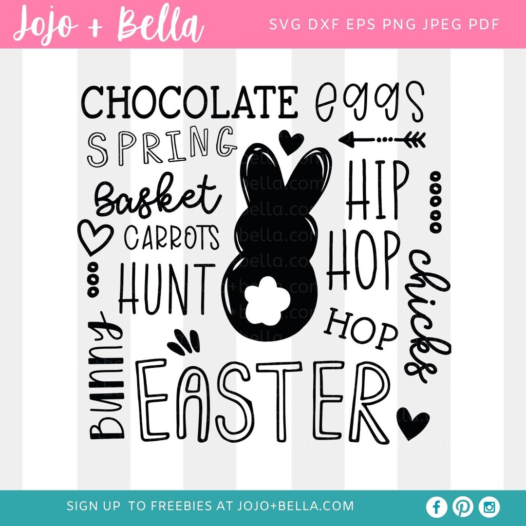 Easter SVG, Bunny Svg, Happy Easter Svg, Easter Cut File, Easter Sign ...