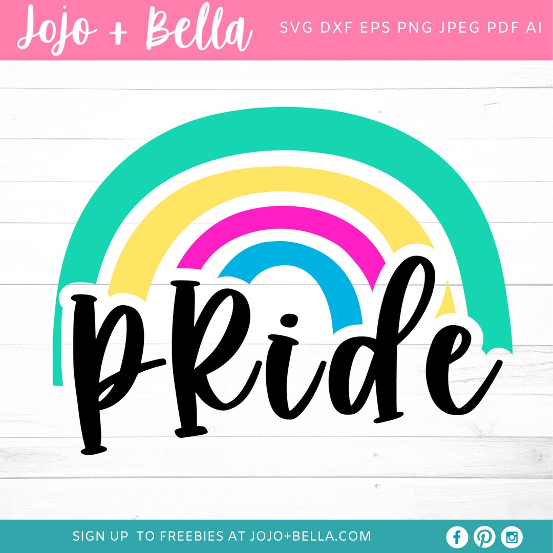 Pride Svg - LGBTQ Svg, Gay Pride Svg, Rainbow Svg, Heart Svg, Pride ...